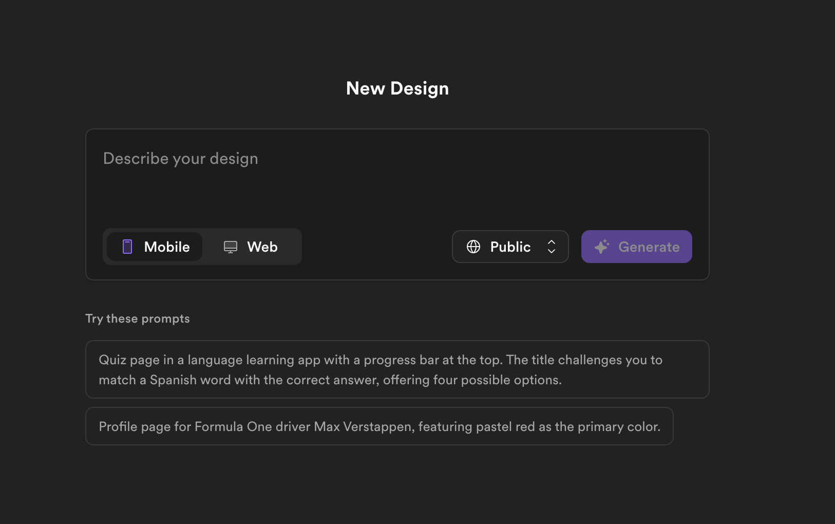 UIデザインを瞬時に生成できるAIツール「Galileo AI」を使ってみた | WESEN